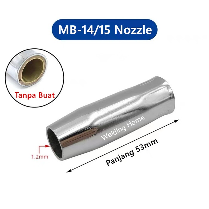 Jual MB-14 MIG Welding Torch Nozzle Contact Kontak Tip Holder Swanneck ...