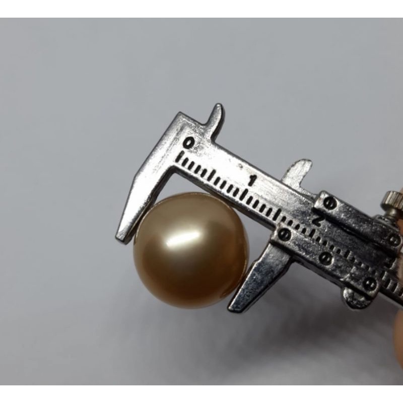 Jual Butiran Mutiara Laut Warna Deep Gold Jumbo Grade AAA | Shopee ...