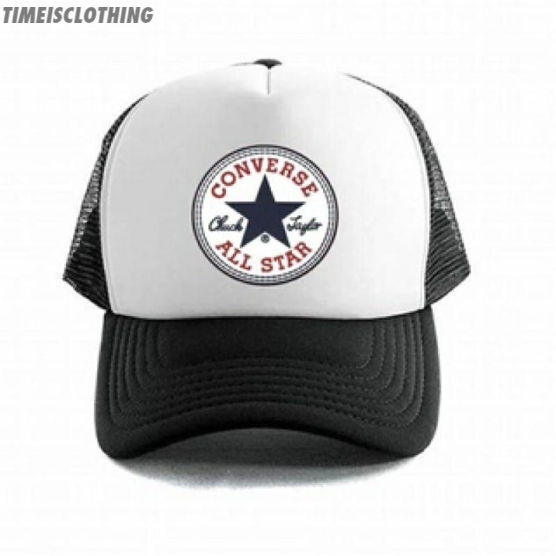 Jual TOPI TRUCKER CONVERSE ALL STAR HITAM PUTIH TIC | Shopee Indonesia
