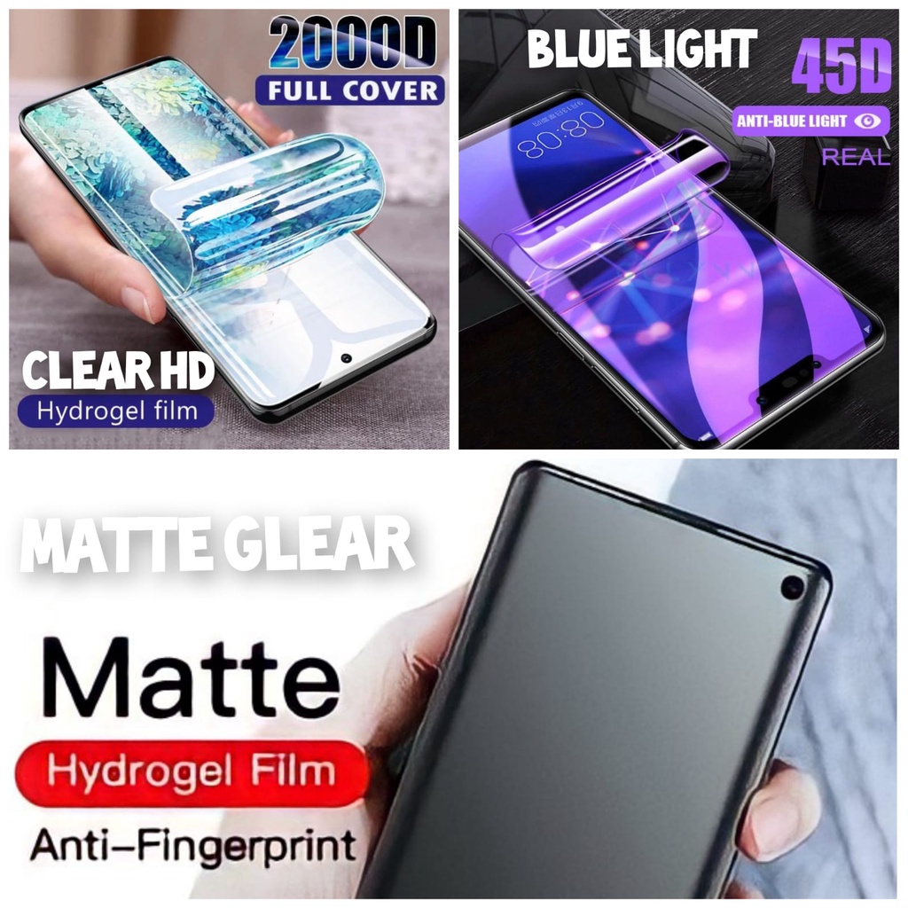 Jual Hydrogel Film Plastik Clear HD Matte Glear Blue Light Xiaomi Mi A1 A2 5X 6X 8 Lite 9 9 SE ...