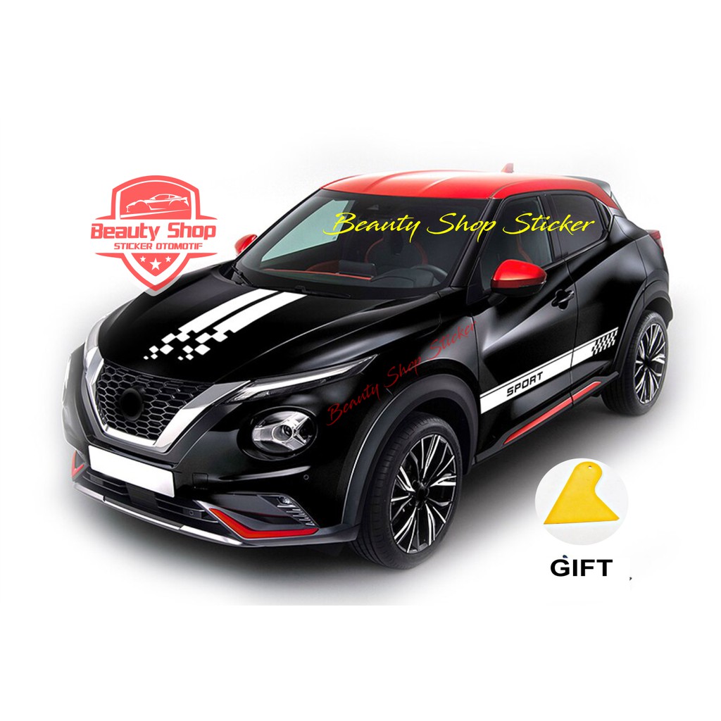 Jual sticker juke sport stiker mobil nissan juke list side body kap ...