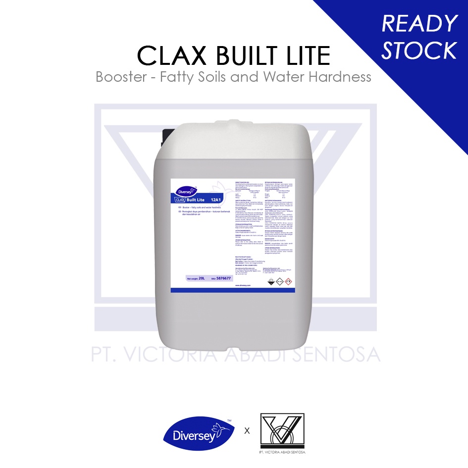 Jual Diversey Clax Build Lite - Laundry Booster Alkali (20 L) | Shopee ...