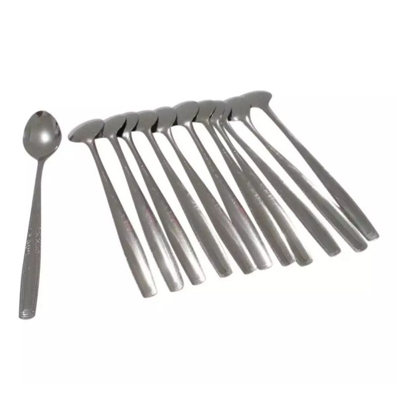Jual (12 PCS) SENDOK TEH STAINLESS | SENDOK KECIL | Shopee Indonesia