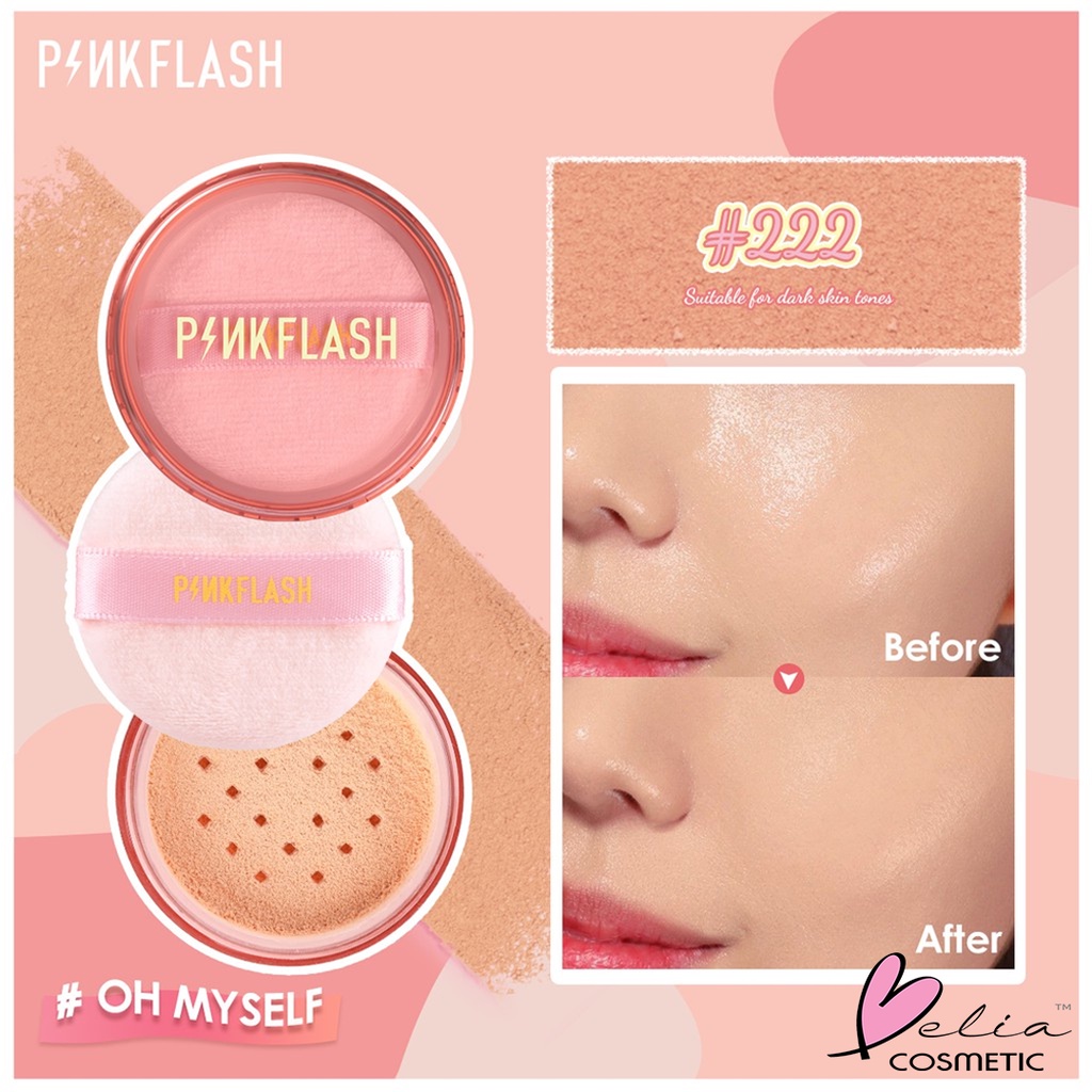Jual BELIA PINKFLASH Lasting Matte Setting Loose Powder | Bedak Tabur ...