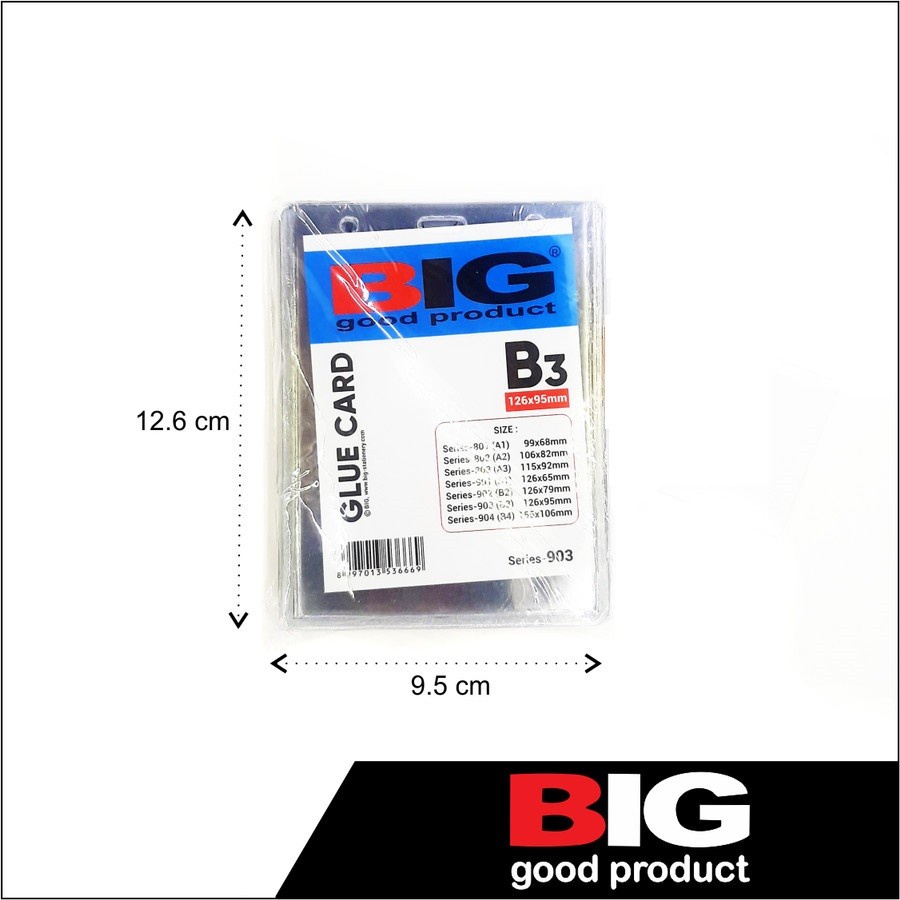 Jual Plastik ID Card Mika B3 (Name Tag / Glue Card / Card Holder) PAK ...