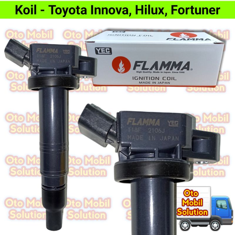 Jual Koil TOYOTA Hilux Fortuner Innova YEC FLAMMA IGC118F JAPAN JEPANG ...