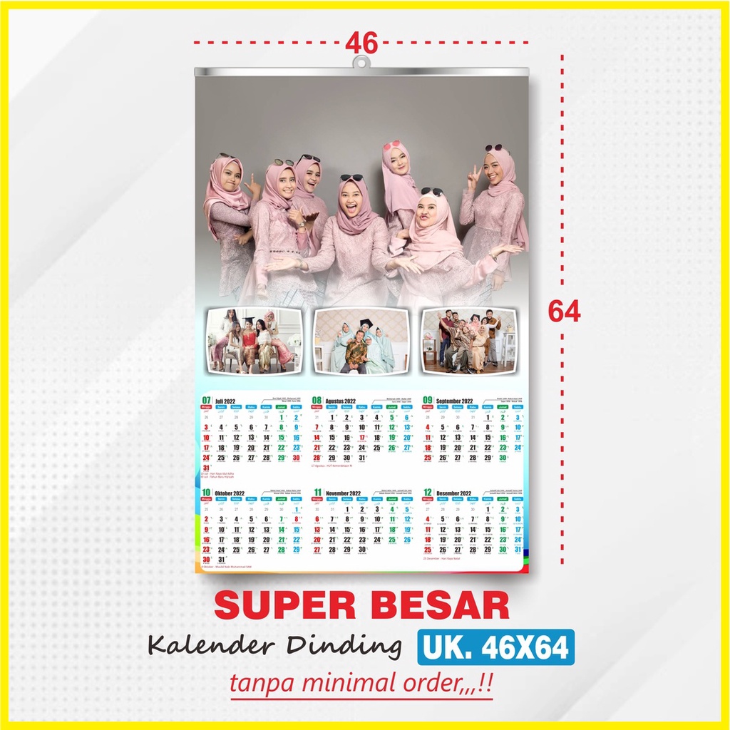 Jual Kalender Dinding Besar Ukuran 46 cm x 64cm | Shopee Indonesia