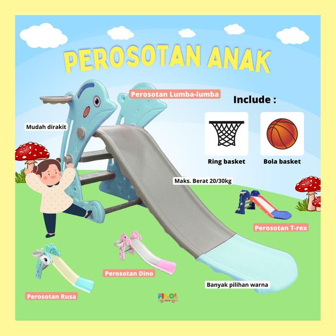 Jual Mainan Perosotan Anak Dino Vrt270 Perosotan Dino | Shopee Indonesia