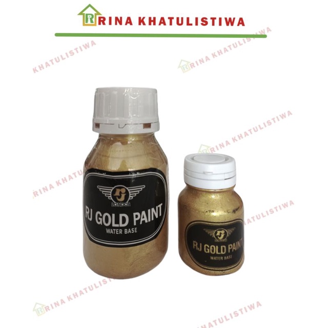 Jual Cat Emas RJ Gold Paint Water-based | Cat Emas Dekorasi | Cat Emas ...