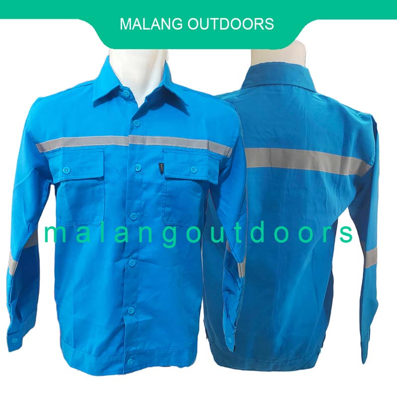 Jual BAJU SAFETY KATELPAK WERPAK KEMEJA SERAGAM SAFETY KERJA TEHNIK ...
