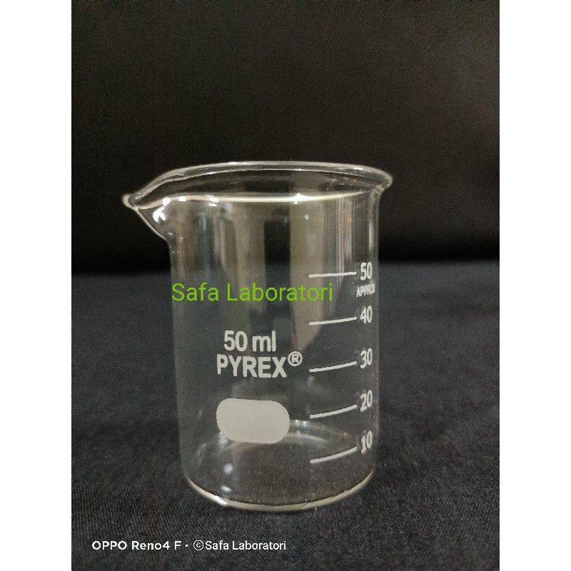 Jual Beaker Glass / Gelas Kimia 50 ml Pyrex /Gelas Beaker / Gelas Piala ...