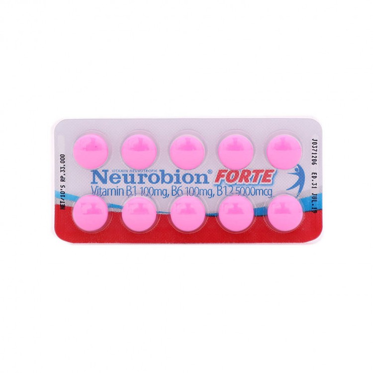 Jual Neurobion tablet putih / Neurobion Forte 5000 Mg tablet Pink -Obat ...