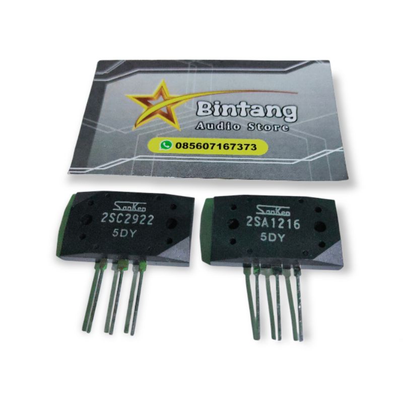 Jual Transistor final 2SA 1216 2SC 2922 5DY Sanken Super Asli ...