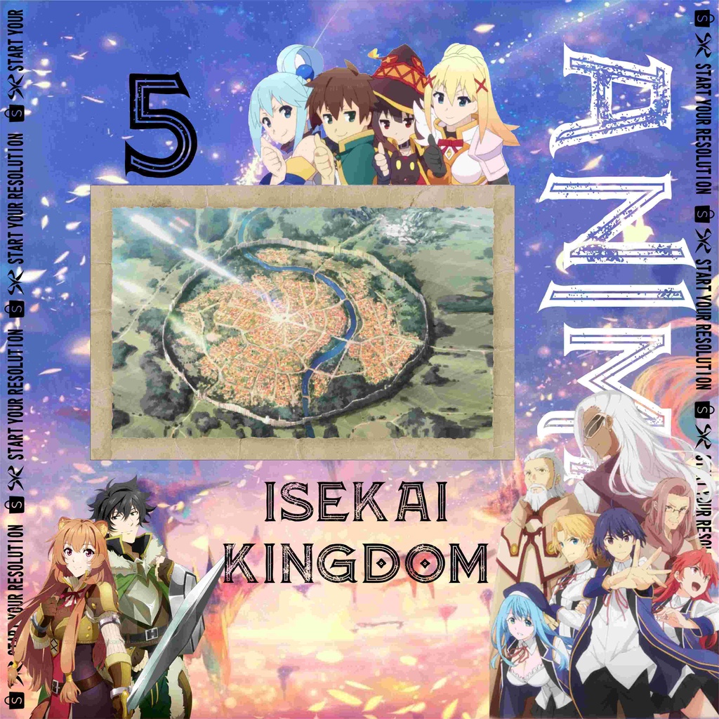 Jual Poster Map Anime Seri 2 - Peta Anime Black Clover / Dragon Ball ...