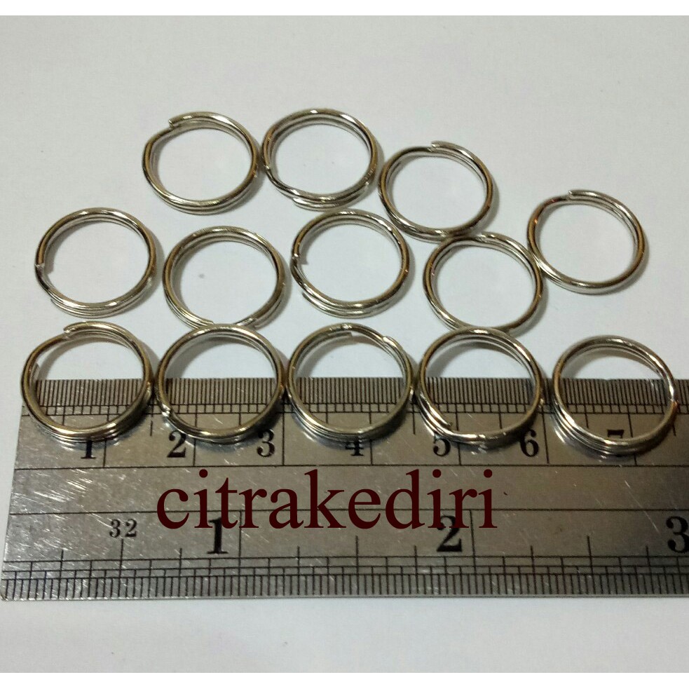 Jual Ring Gantungan kunci / Ring double 1.5 cm ( 20 biji) | Shopee ...