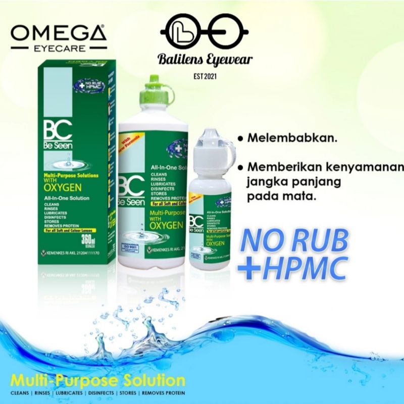 Jual BC OXYGEN - SOLUTION - CAIRAN PERENDAM SOFTLENS | Shopee Indonesia