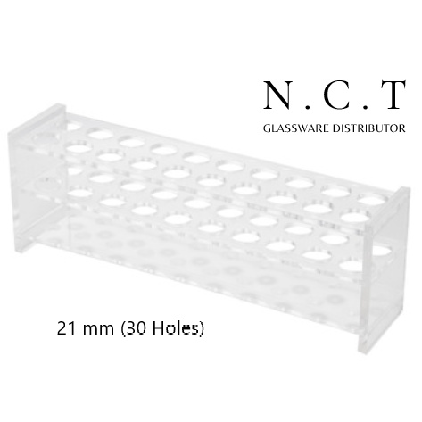 Jual Rak Tabung Reaksi Akrilik / Acrylic Test Tube Rack 21 mm (30 Holes ...