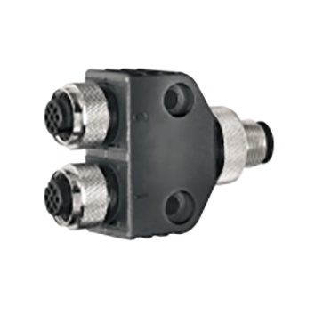 Jual Weidmuller M12 Y connector 5 pin/Weidmuller SAI-T-5S-PARA ...