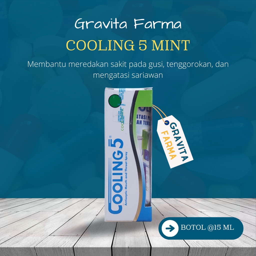 Jual Cooling5 Antiseptic Mouthspray untuk sariawan dan sakit ...