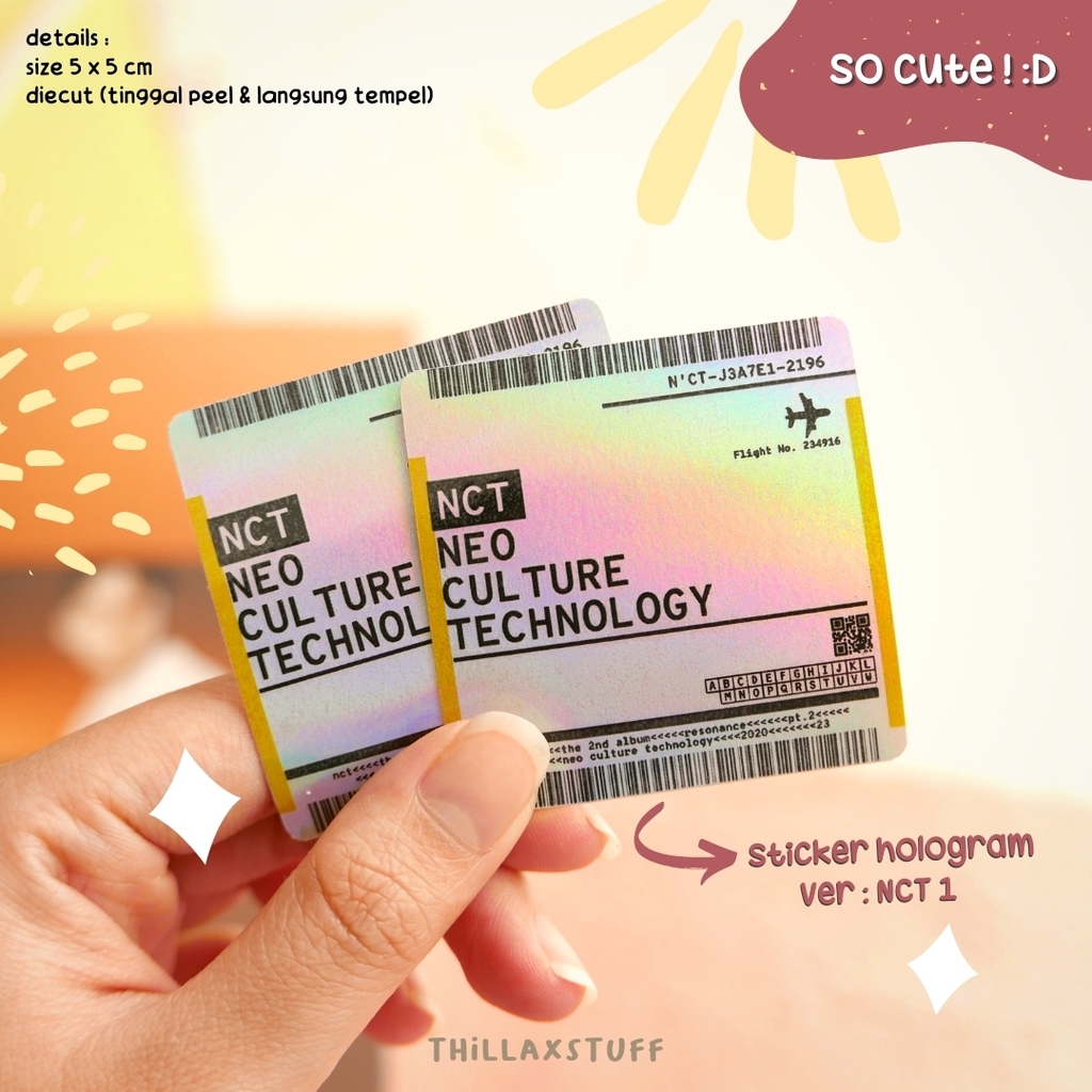 Jual STICKER HOLOGRAM NCT (NCT TICKET) | Shopee Indonesia