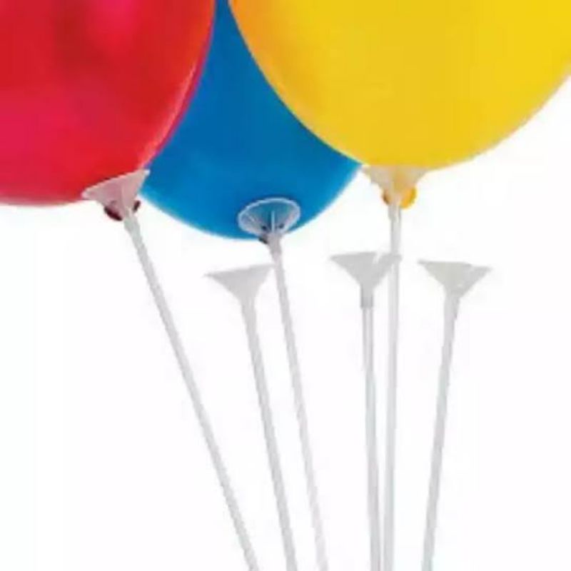 Jual Stick balloon stik batang balon ballon holder 20 pcs | Shopee ...