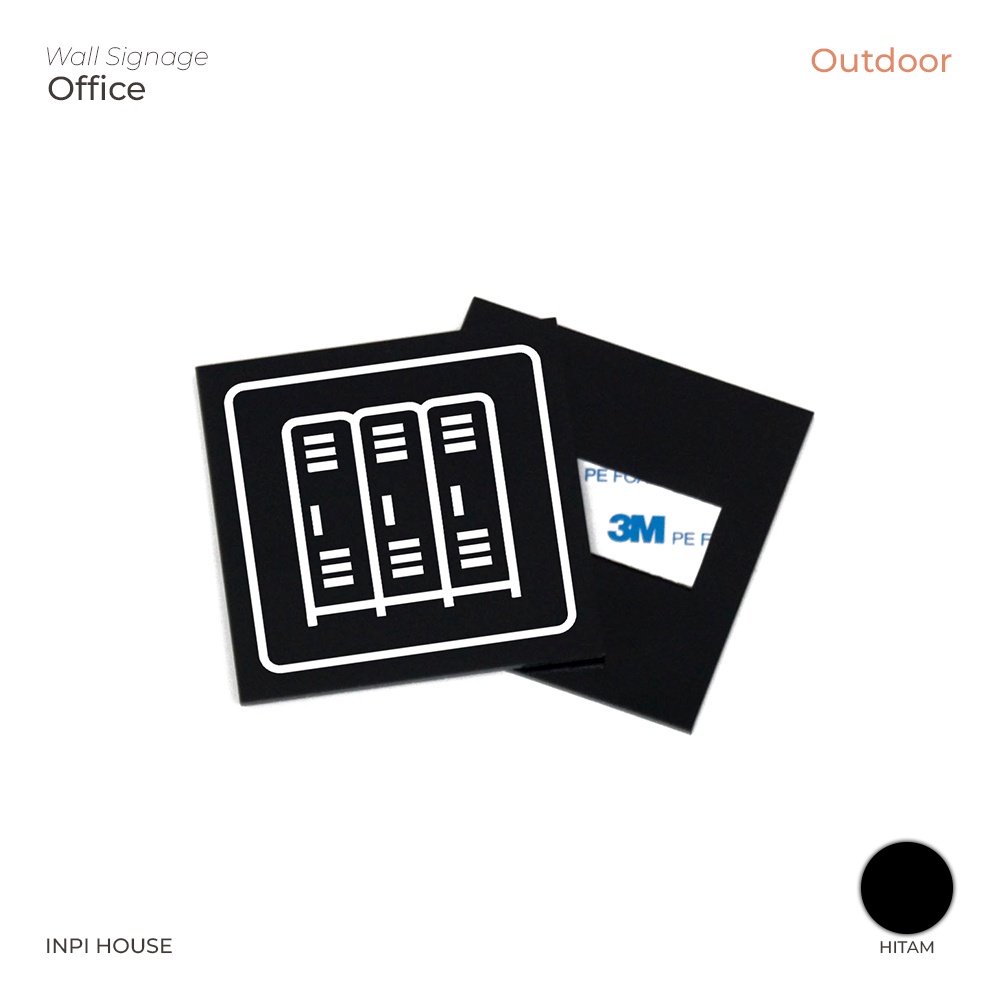 Jual locker signage board - papan tanda ruang penyimpanan - locker ...