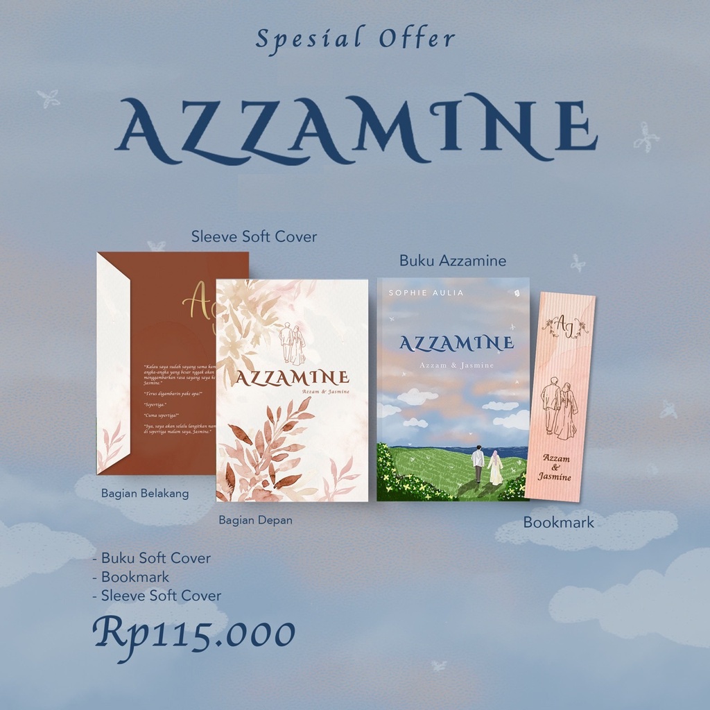 Jual READY STOK !!! NOVEL AZZAMINE - SOPHIE AULIA -BUKUNE (ORIGINAL ...
