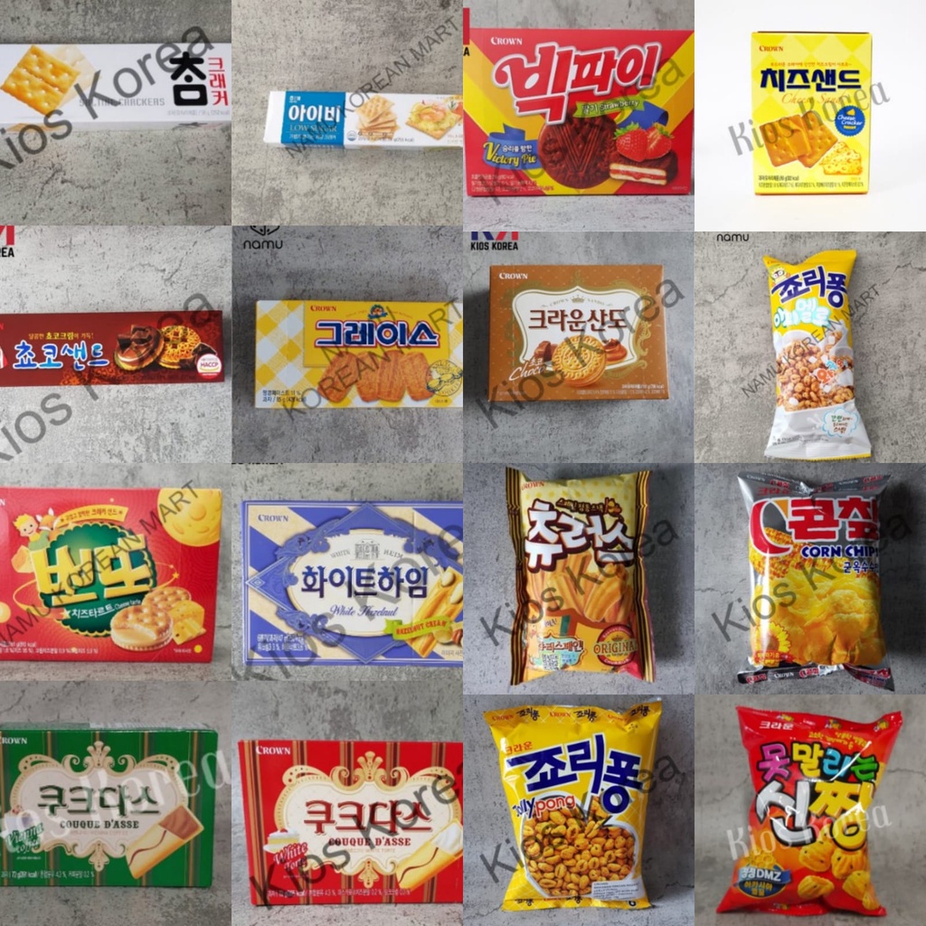 Jual Crown Snack / Snack Korea / Cemilan Korea | Shopee Indonesia