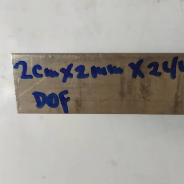 Jual Plat Strip Stainless Steel Dof Lebar 2cm Tebal 2mm 122cm | Shopee ...