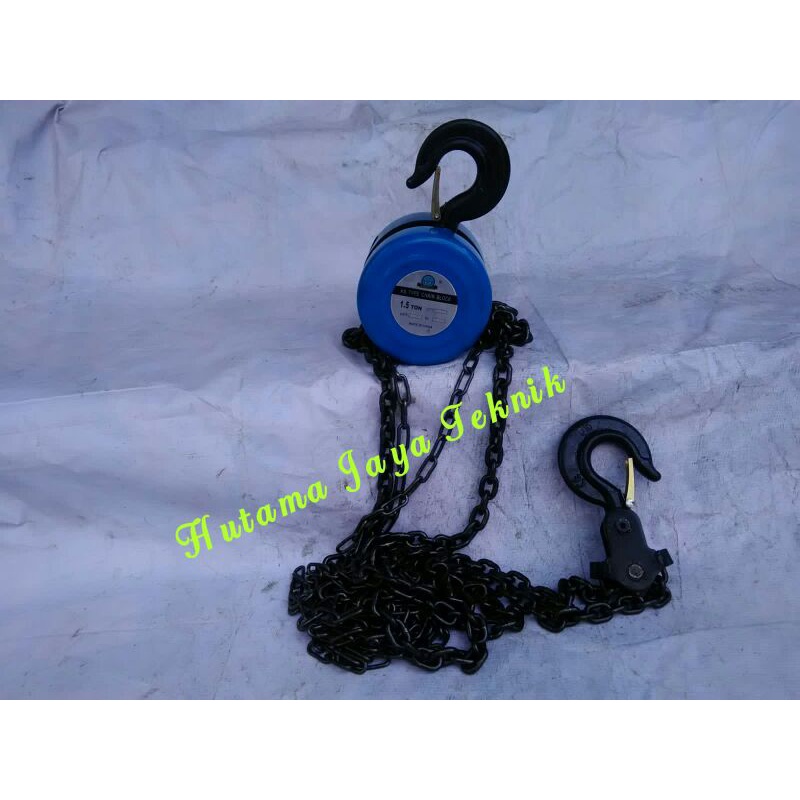Jual Chain Blok Katrol Takel Derek 1,5 Ton Rantai 3 Meter | Shopee ...