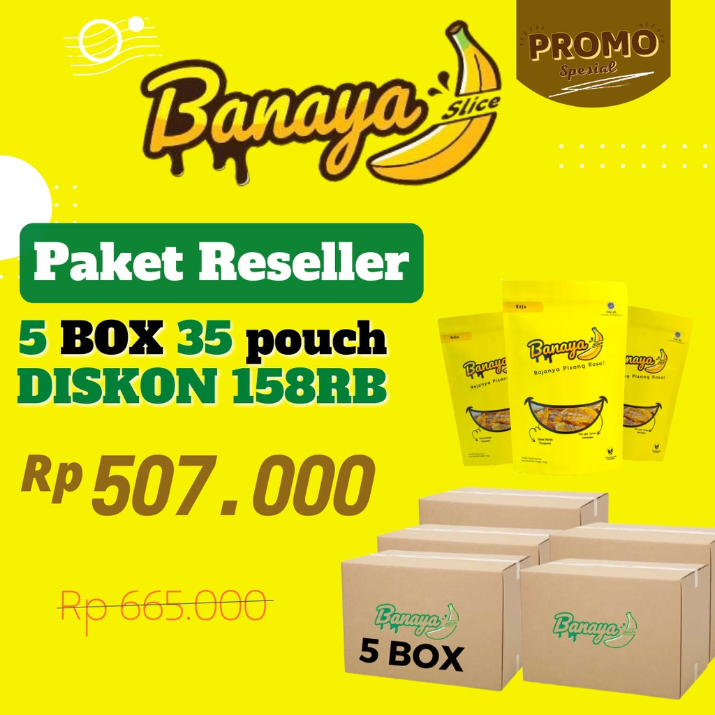 Jual Banaya Slice Keripik Pisang Berjuta Rasa - Paket Reseller - Snack ...