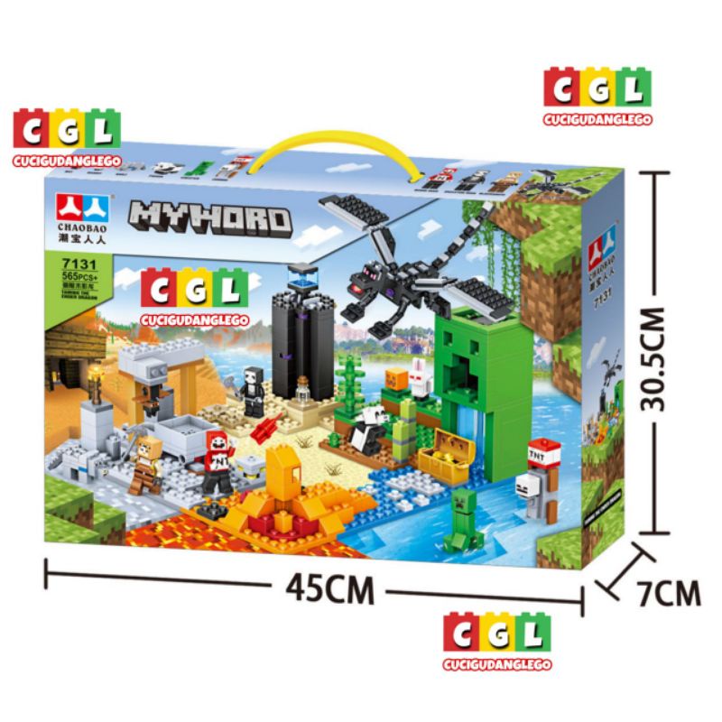 Jual Mainan Lego Minecraft My World Creeper Ender Dragon Naga Zombie ...