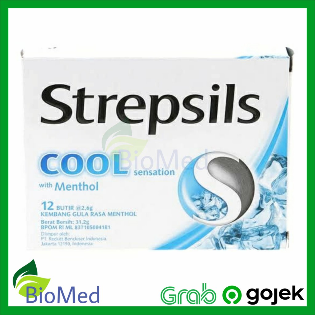 Jual STREPSILS COOL BIRU - Permen Pelega Sakit Tenggorokan Batuk ...
