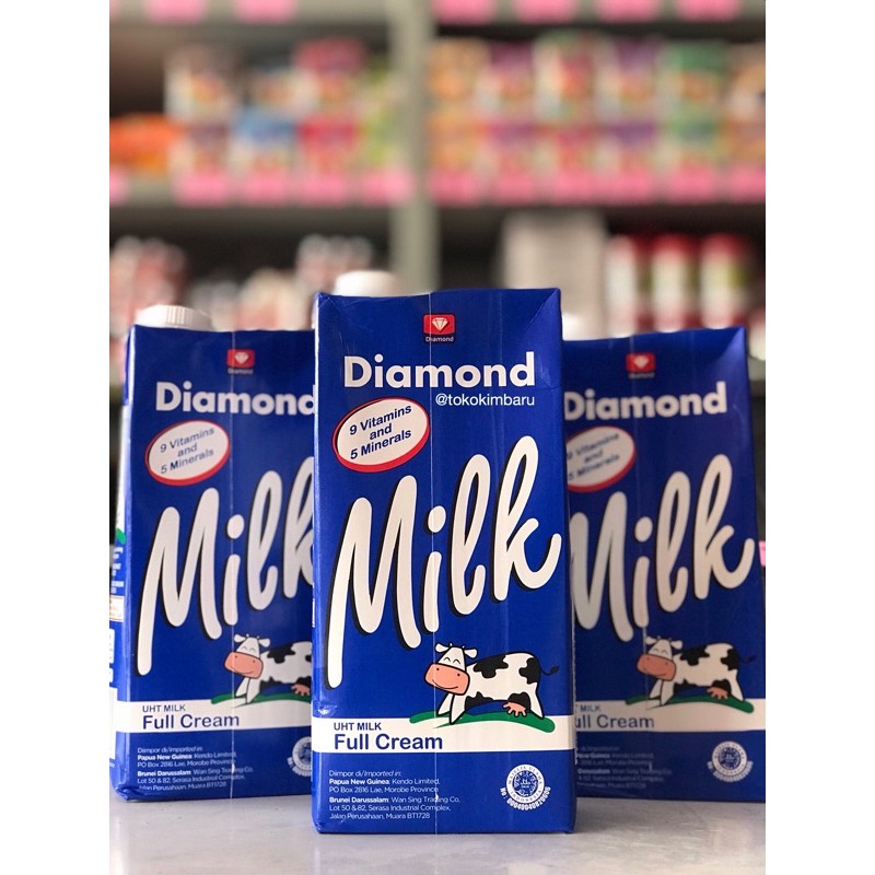 Jual Susu UHT Diamond Full Cream 1 Liter | Shopee Indonesia