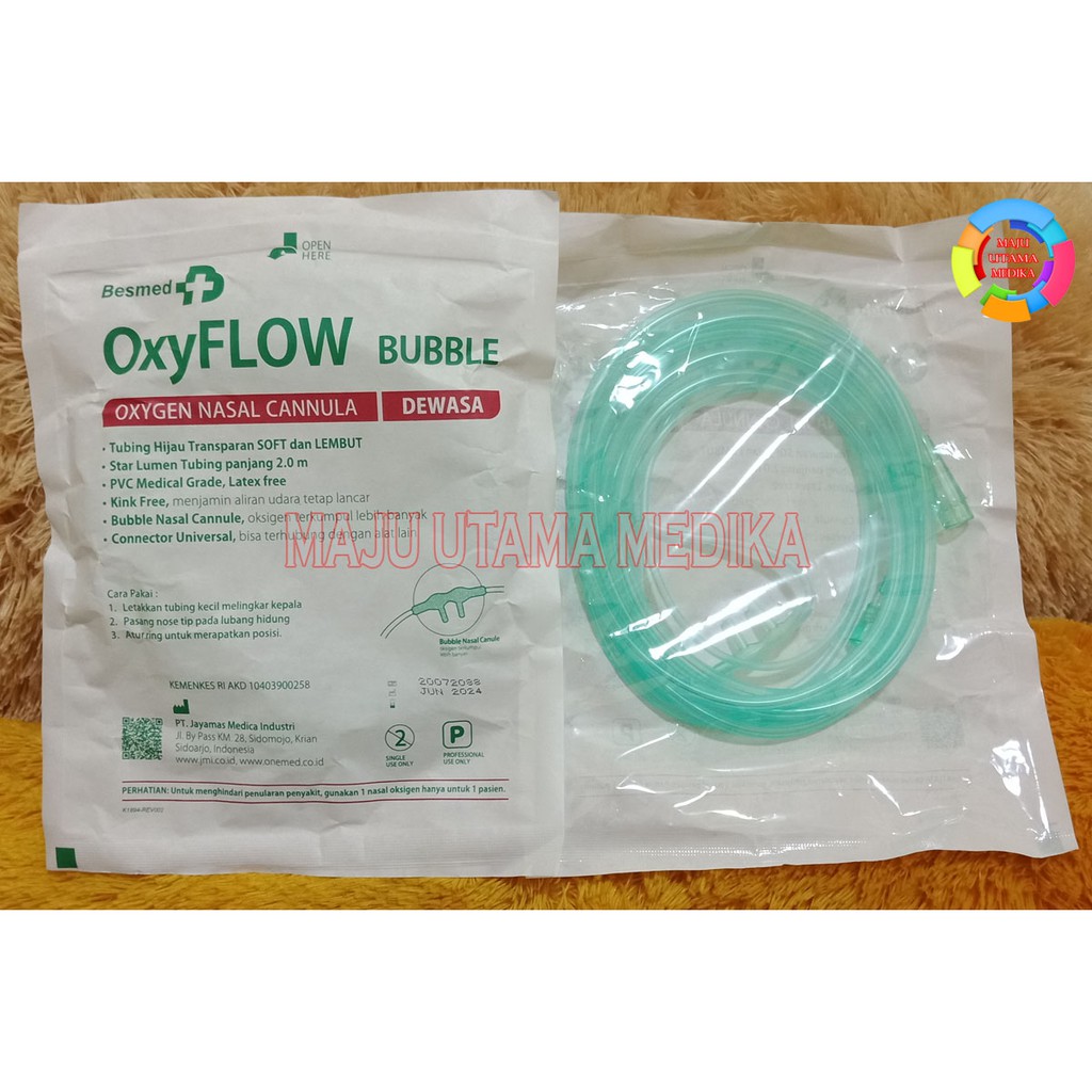 Jual Oxyflow Dewasa , Selang Oksigen , Nasal Canul Besmed , Kanula ...