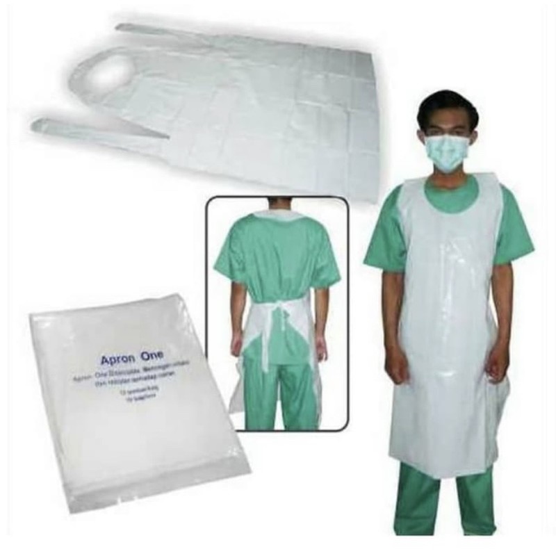 Jual Apron Plastik Onemed 10 pcs | Celemek Plastik Onemed | Apron One ...