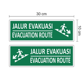 Jual Akrilik rambu jalur evakuasi / EXIT / Muster point - rambu K3 ...