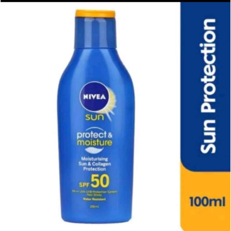 Jual Nivea Sunblock Sun Protect&Moisture SPF50 100 ML | Shopee Indonesia