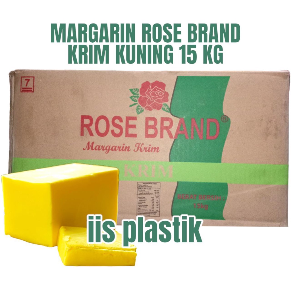 Jual Margarine/Margarin/Mentega Rose Brand 15 kg krem kuning | Shopee ...