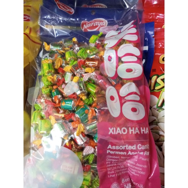Jual Naraya Xiao Ha Ha Assorted Candy Permen Xiao Haha Aneka Rasa 500g | Shopee Indonesia