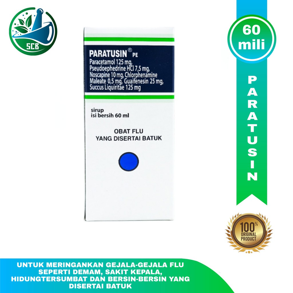 Jual Paratusin PE Syrup 60ml / Sirup Paratusin - Obat Flu Disertai ...