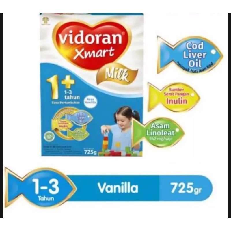 Jual VIDORAN XMART 1 VANILLA 725 Gr - Susu Anak Vidorant Xmart 1 Plus ...