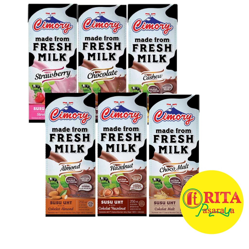 Jual Cimory Fresh Milk Susu UHT All Variant 250 Ml | Shopee Indonesia
