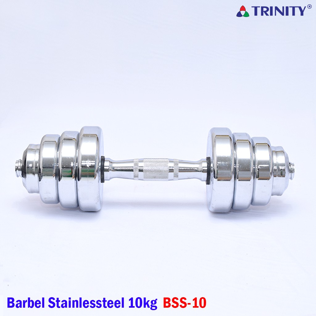 Jual Barbel Trinity Stainless Steel 10Kg | Shopee Indonesia