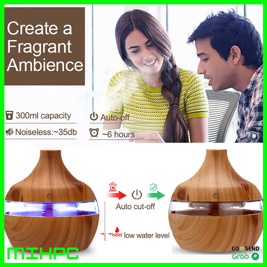 Jual Humidifier Diffuser Aromaterapi Disfuser Ultrasonic Pelembab Udara ...