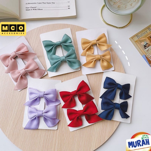 Jual Jepit Rambut 2Pcs Pasangan Anak Perempuan Jepit Model Pita ...