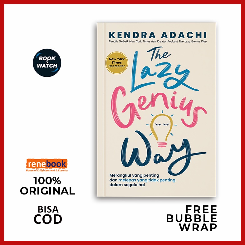 Jual The Lazy Genius Way karya Kendra Adachi - Original Penerbit ...