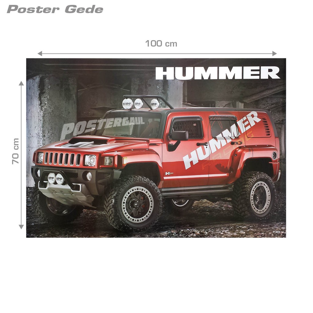 Jual Poster Gede HUMMER JEEP #R52 - ukuran 70 x 100 cm | Shopee Indonesia