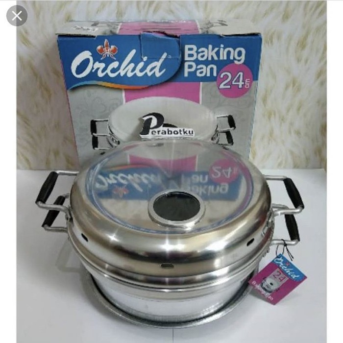 Jual baking pan orchid 24 cm | Shopee Indonesia