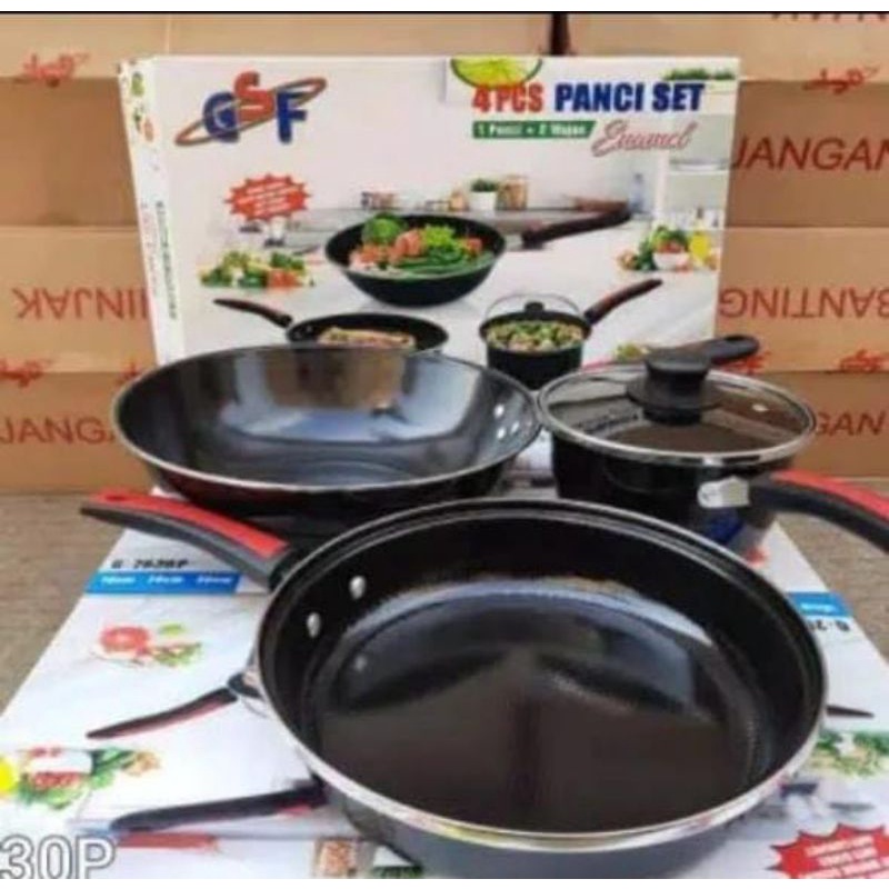 Jual PANCI SET MERK GSF // PANCI ENAMEL | Shopee Indonesia